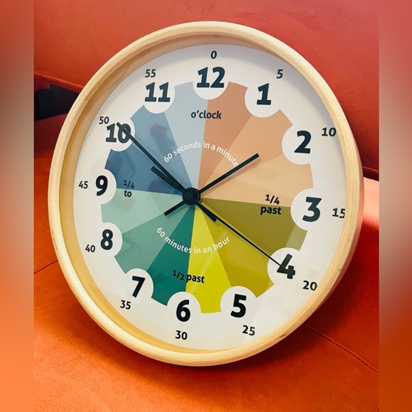Wall Decor | Learning Wall Clock | Poshmark